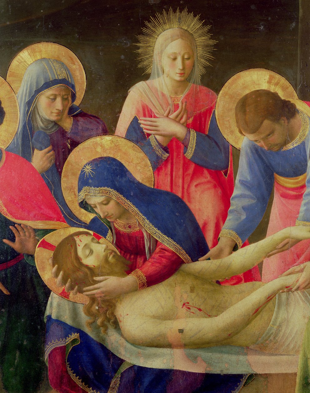 Lamentation over the Dead Christ (detail) by Fra Angelico